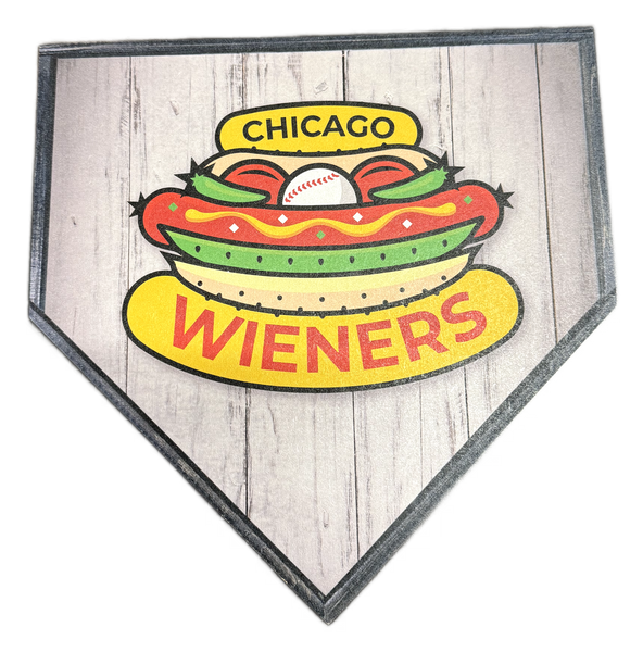 CHICAGO DOG WIENER LOGO BASEBALL PLAQUE – Chicago Dogs Team Store