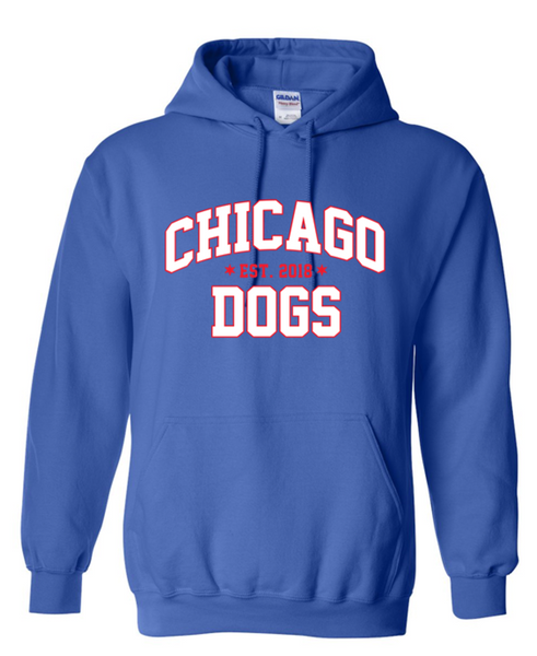 Chicago Dogs Hoodie - Royal Blue – Chicago Dogs Team Store
