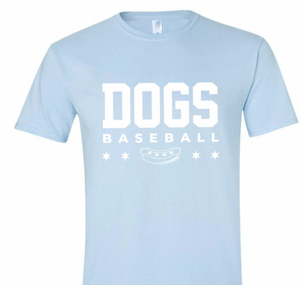 Chicago Dogs-Men's Baby Blue SS Tee – Chicago Dogs Team Store
