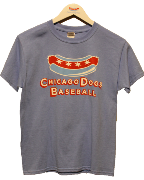 Chicago Dogs Youth Secondary Logo Short Sleeve Basic Tee – Light Blue ...