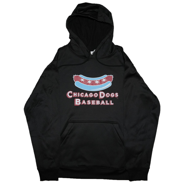 Chicago Dogs Men's Primary Logo Performance Hoodie - Black – Chicago ...